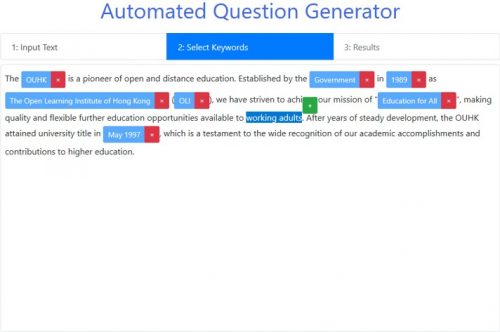 AI-Powered Question Generator - School of Science and Technology - Hong ...